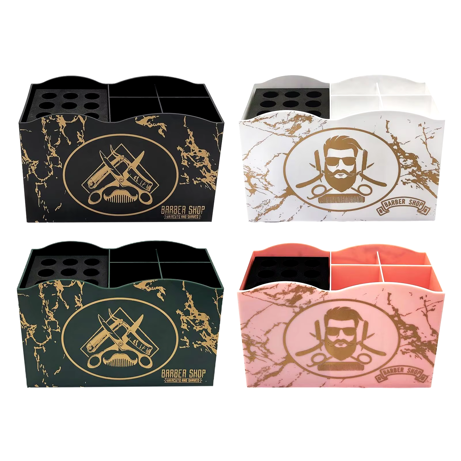 HPC 5 Grid Table Top Barber Tool Box – Hair Pro Candy